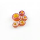 Set of 5 Tropical Sunset Beads – Silver Creek Glass & Jewelry